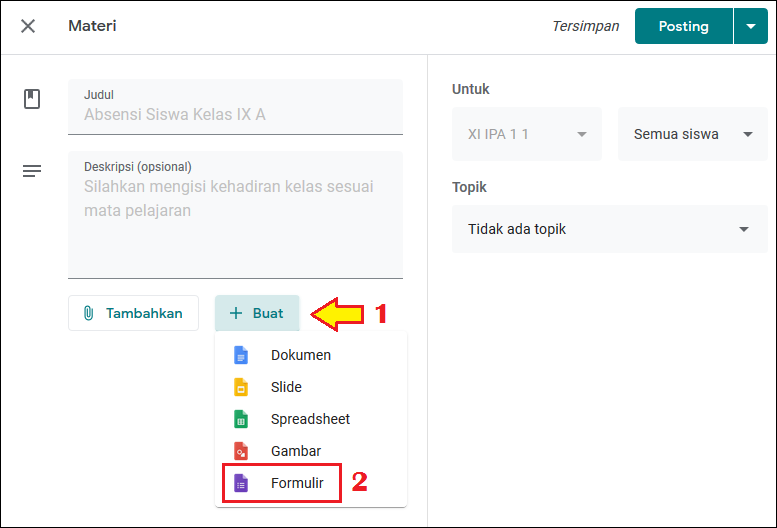 2 Cara Membuat Absen di Google Classroom [Tutorial Lengkap] - Klik Refresh