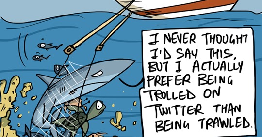 Green Humour: Trawling versus Trolling