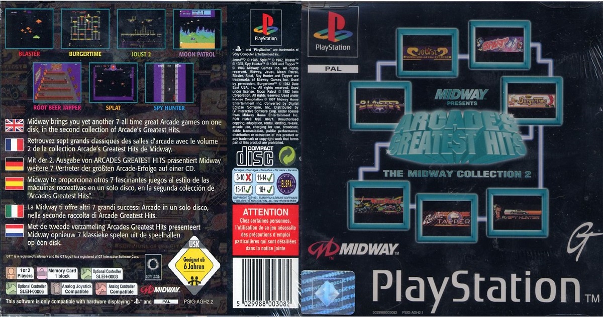 0 to Z of Playstation 1 Games - Arcade's Greatest Hits: Midway Collection 2