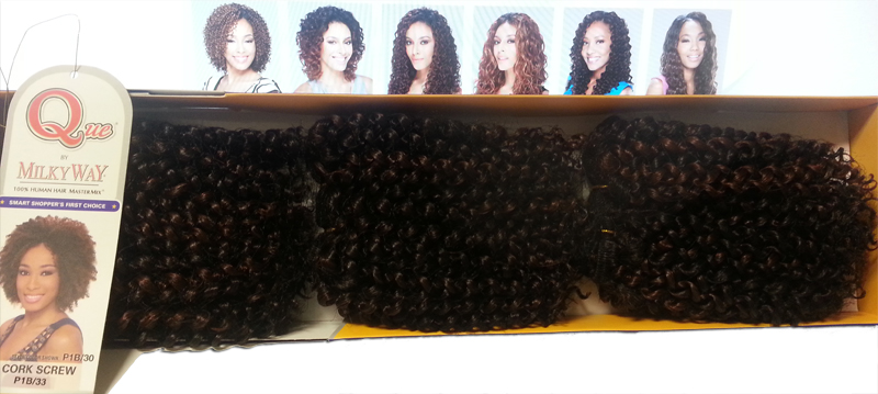 Milky Way Que Human Hair Weave Cork Screw