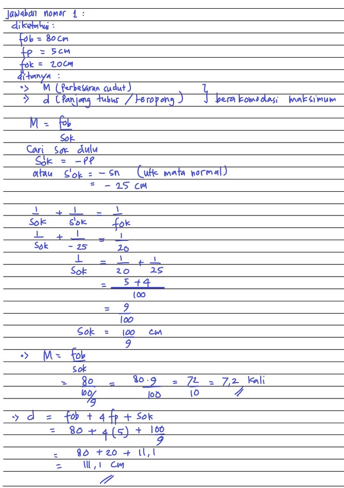 Alat-Alat optik : Pengertian, Rumus dan contoh Soal Penyelesaian ...