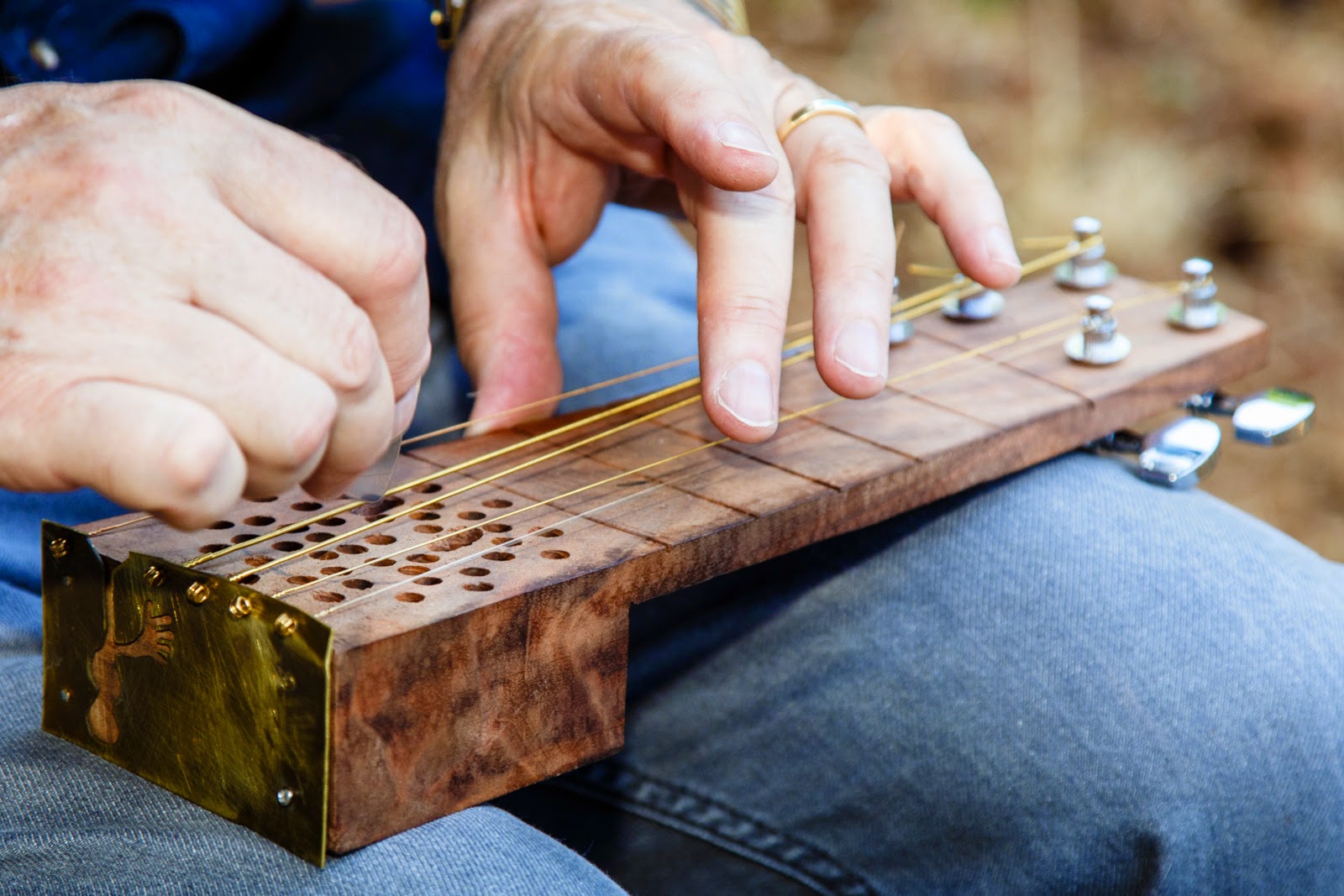 3 String Stephen Plays Cigar Box Guitar