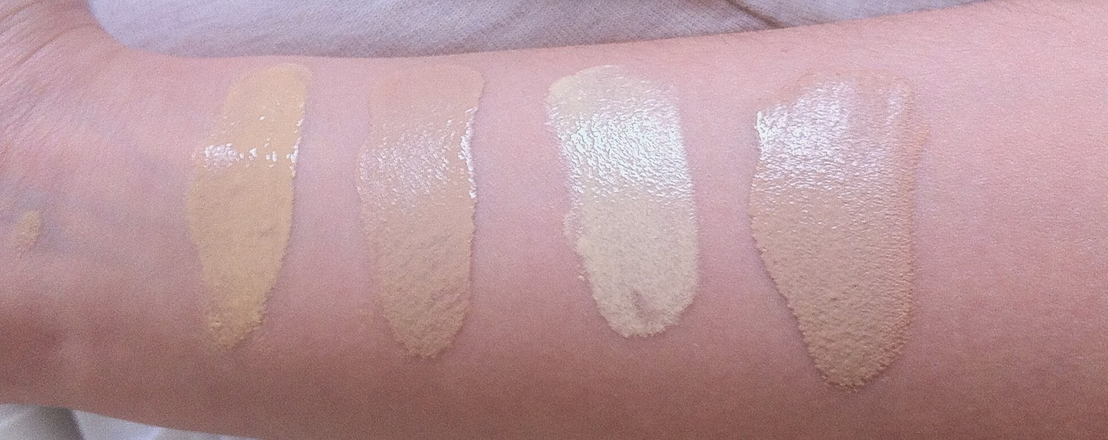 Miss Feline - the Beauty Blog: Pale foundation Swatches Comparison ...