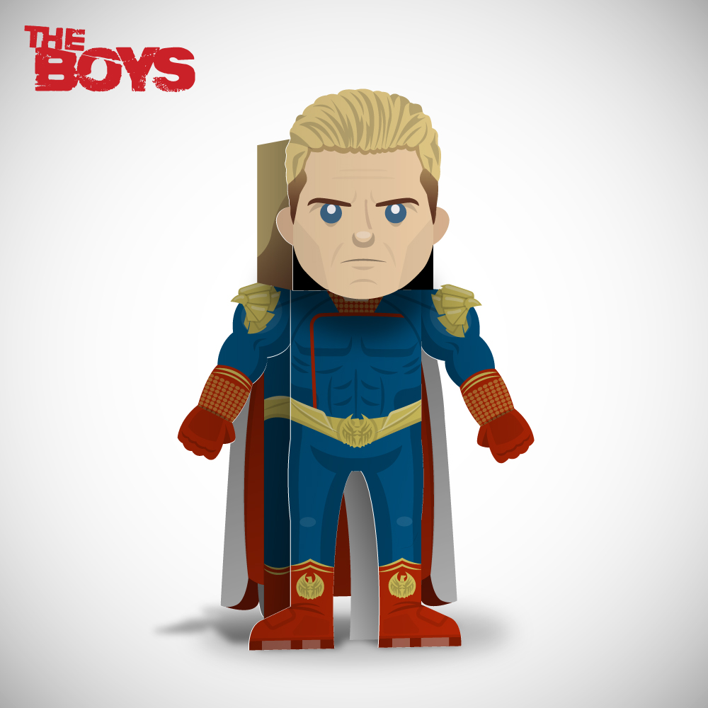 Dmand: Mini Papercraft: The Boys papertoy