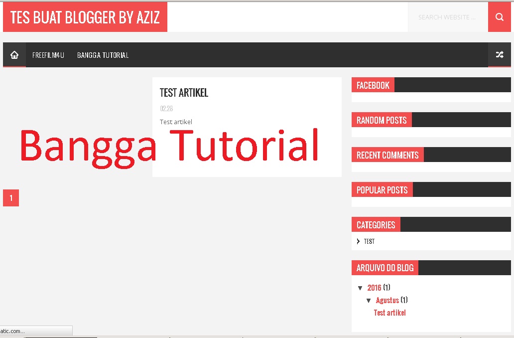 Cara mengganti template di blogger - Bangga Tutorial