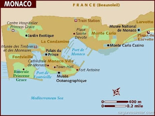 Monako Haritası ~ Ülke Haritaları