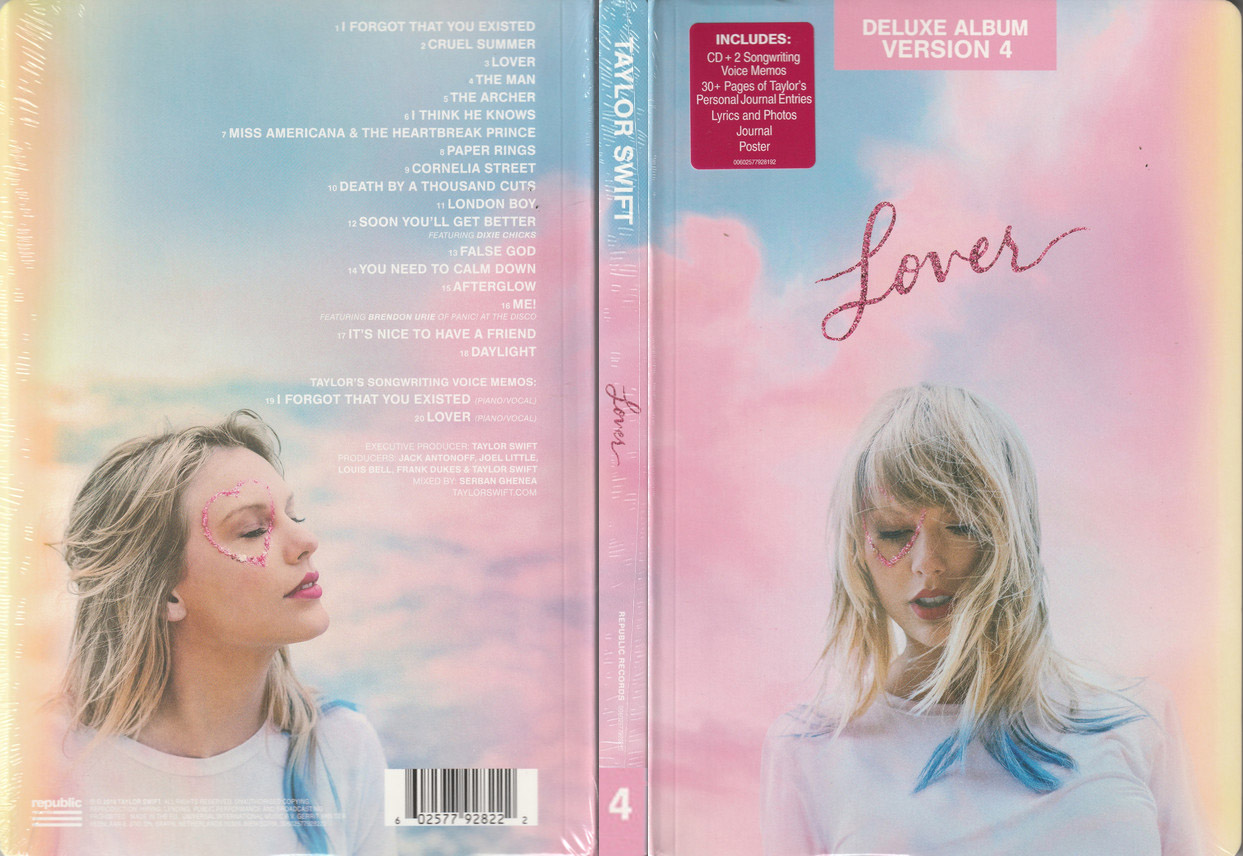 Encarte: Taylor Swift - Lover (Deluxe Version 4) - Encartes Pop
