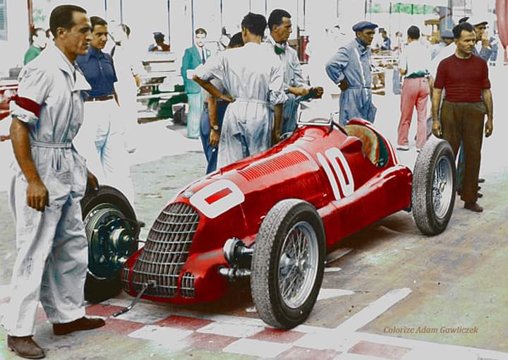 1938 Coppa Acerbo (Pescara) AlfaRomeo 158 (#10 Emilio Villoresi - NU ...