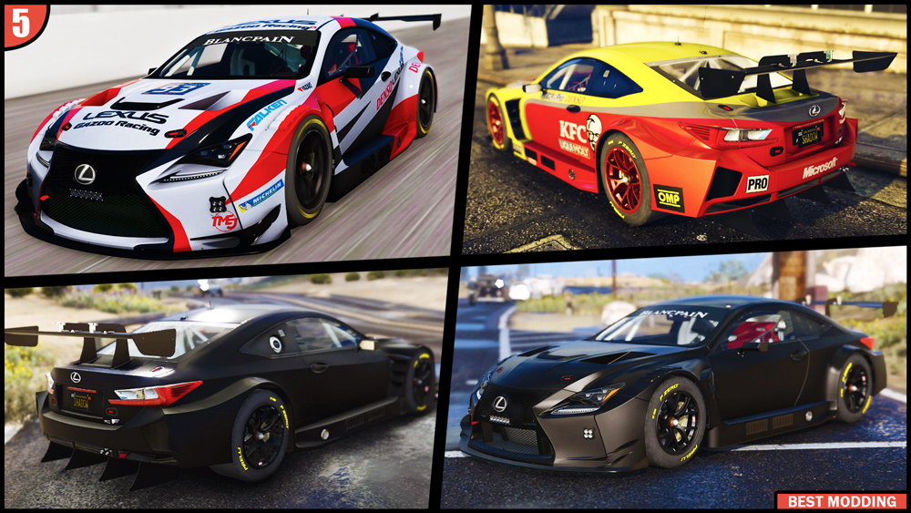 Top 5 Best Lexus Cars in GTA V [Add On] - Best Modding - Vehicles