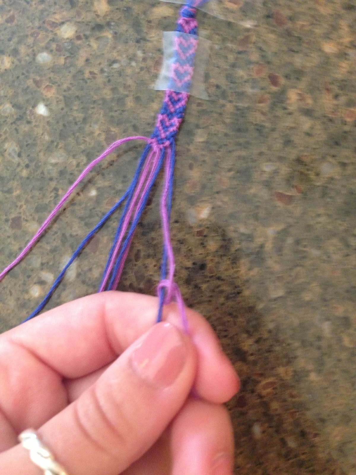 Surviving College Skinny: Heart Bracelet Pattern