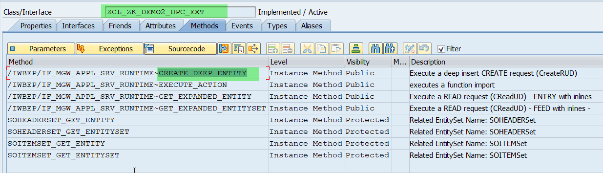 SAP OData Code for Create Deep Entity