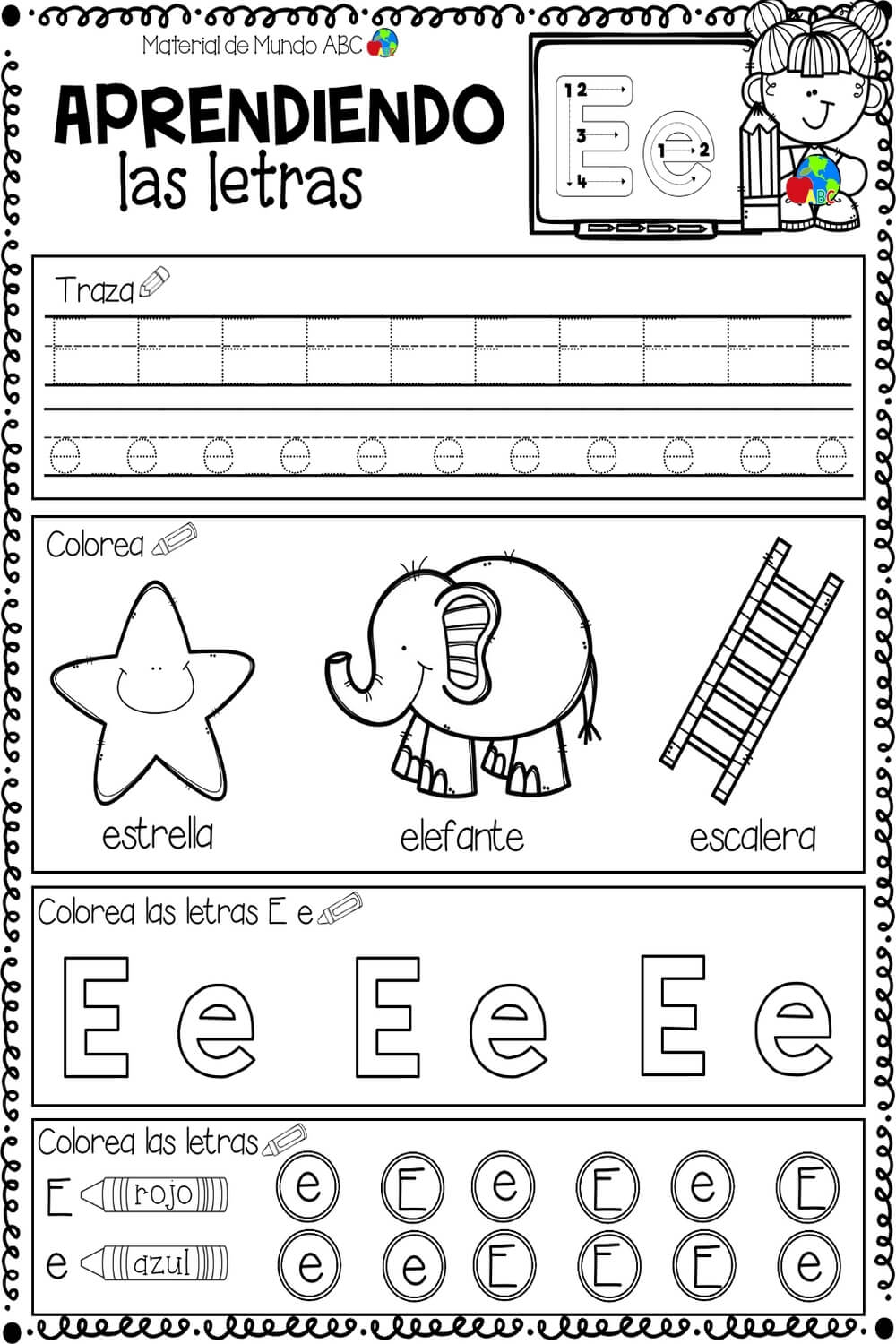 Cuaderno Aprendiendo las Letras | Materiales Educativos para Maestras