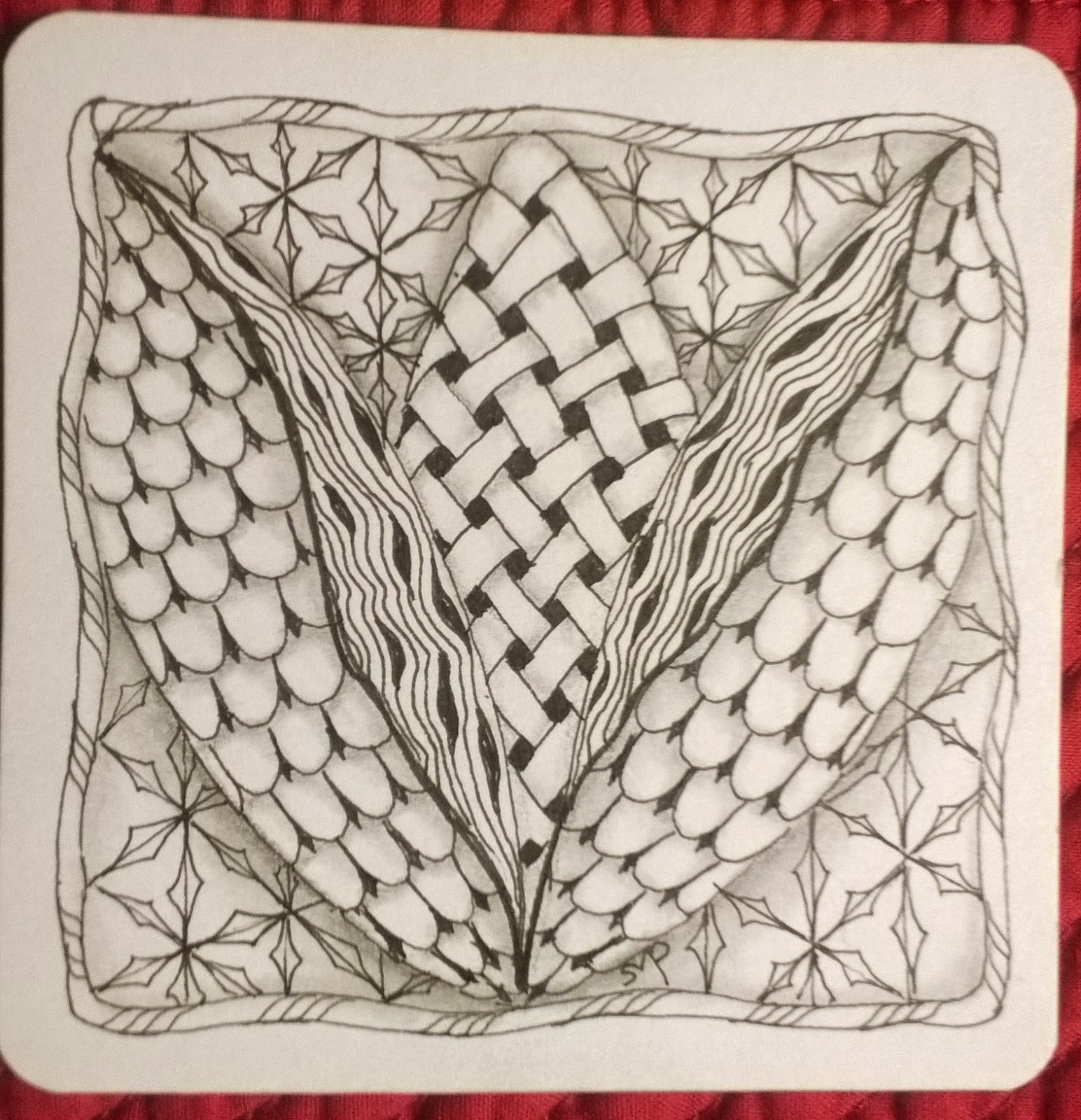 Tickled To Tangle: "It's a String Thing" #33 Tiles