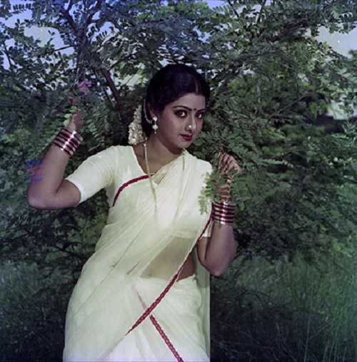 Sridevi: Sobhan Babu and Sridevi in Devatha (1982)