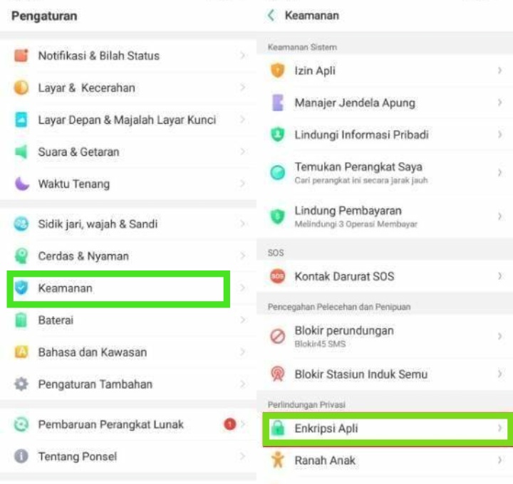 Cara hide aplikasi di hp Oppo
