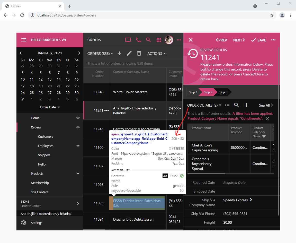 Responsive Width of Grid Columns