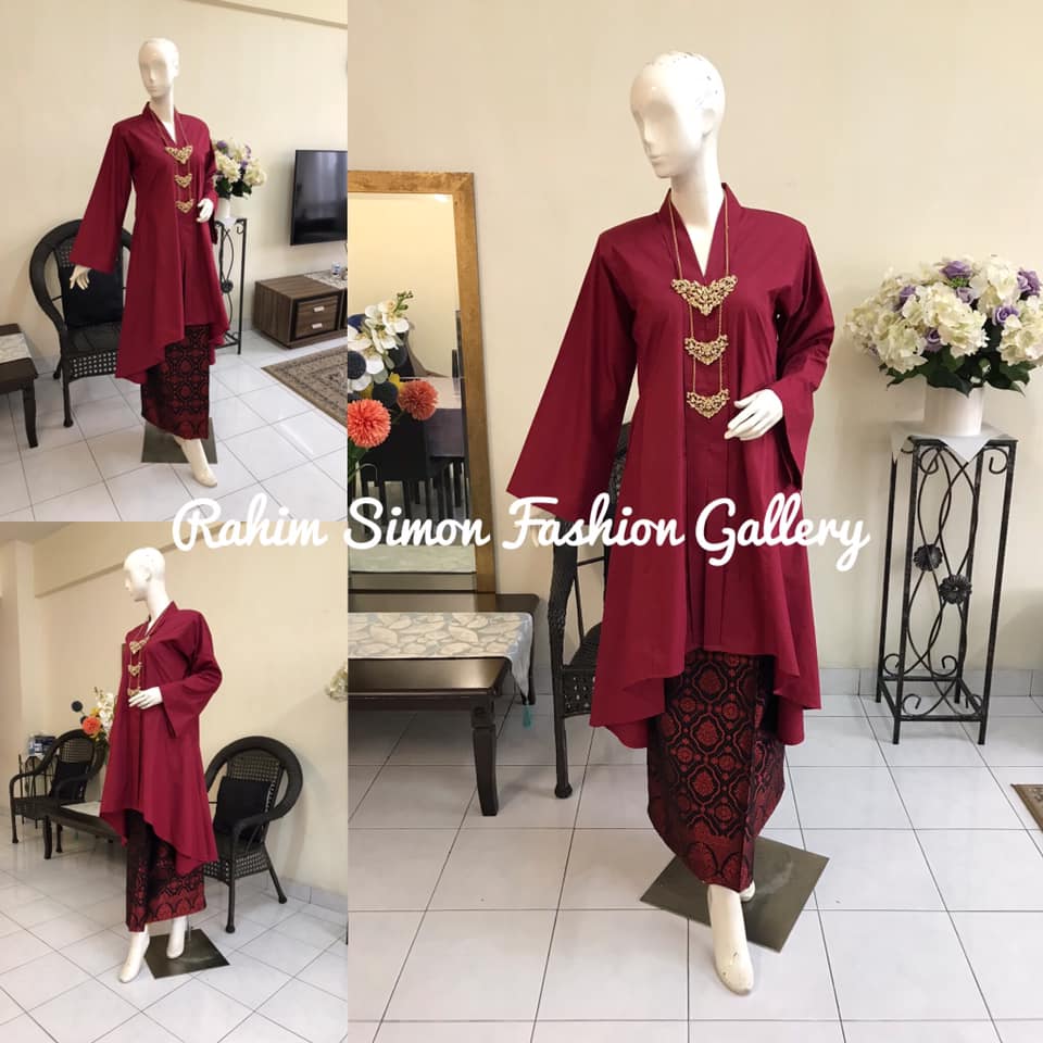 RSFG STOCK: Kebaya Johor Riau Fishtail Bersama Skirt Songket Tenun