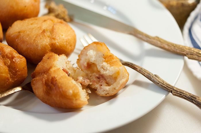 Things wot I Made Then Ate: Ham and cheese doughnuts