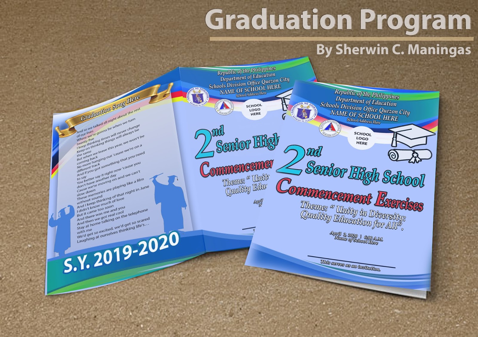 Sir Sherwin's Computer Tutorial: Graduation Program in easy to edit and ...