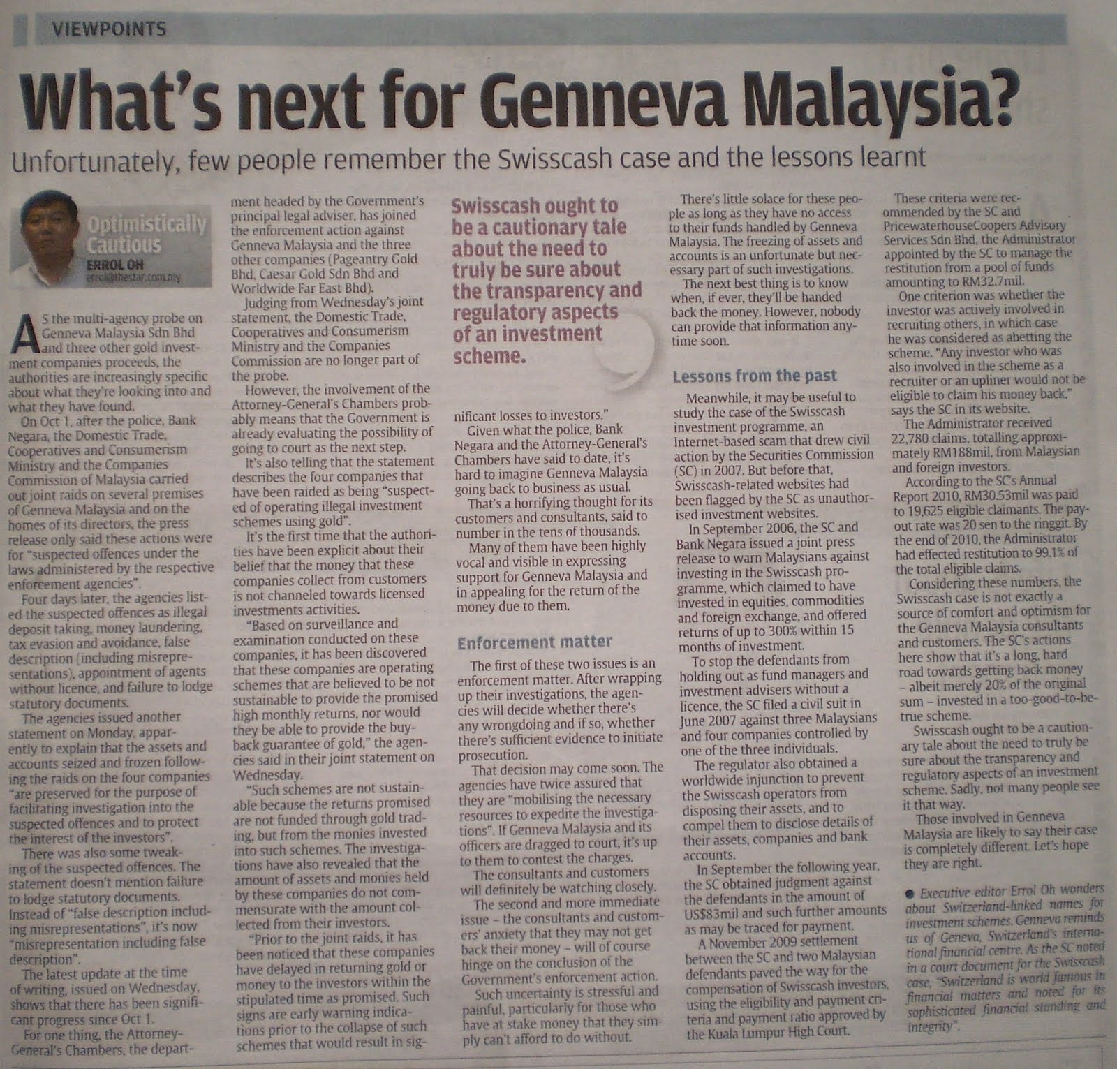 tonyhiicom: What's Next For Genneva Malaysia?
