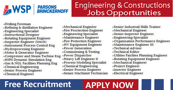 Latest #jobs at #WSP 2017– UAE-India-Kuwait-Qatar-US-UK