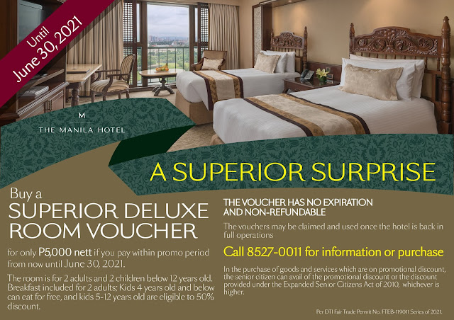 Manila Shopper: The Manila Hotel Staycation / Room Voucher SALE