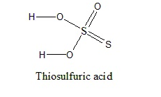 Welcome to Chem Zipper.com......: What is stucture of (H2S2O3 ...