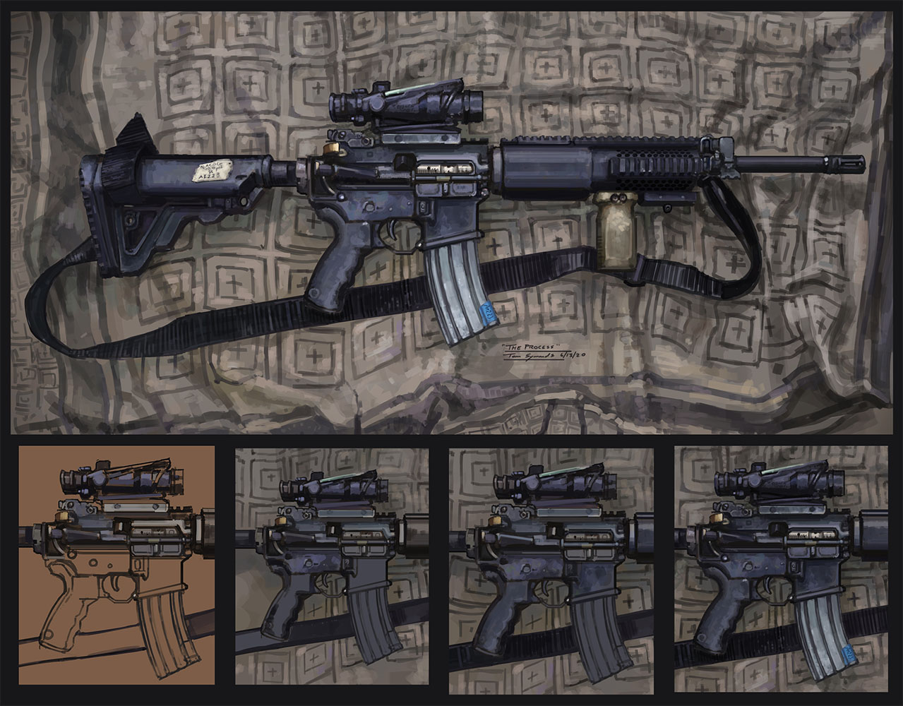 Thomas Symonds: Digital Generalist Artist: The Process and Two AK74 ...