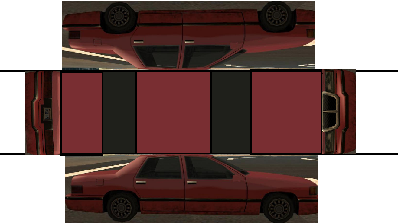 Papercraft do elegant do GTA San Andreas