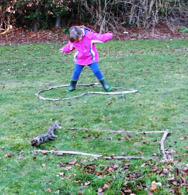 Sun Hats & Wellie Boots: Constructing 2D Shapes with Sticks - Outdoor Play