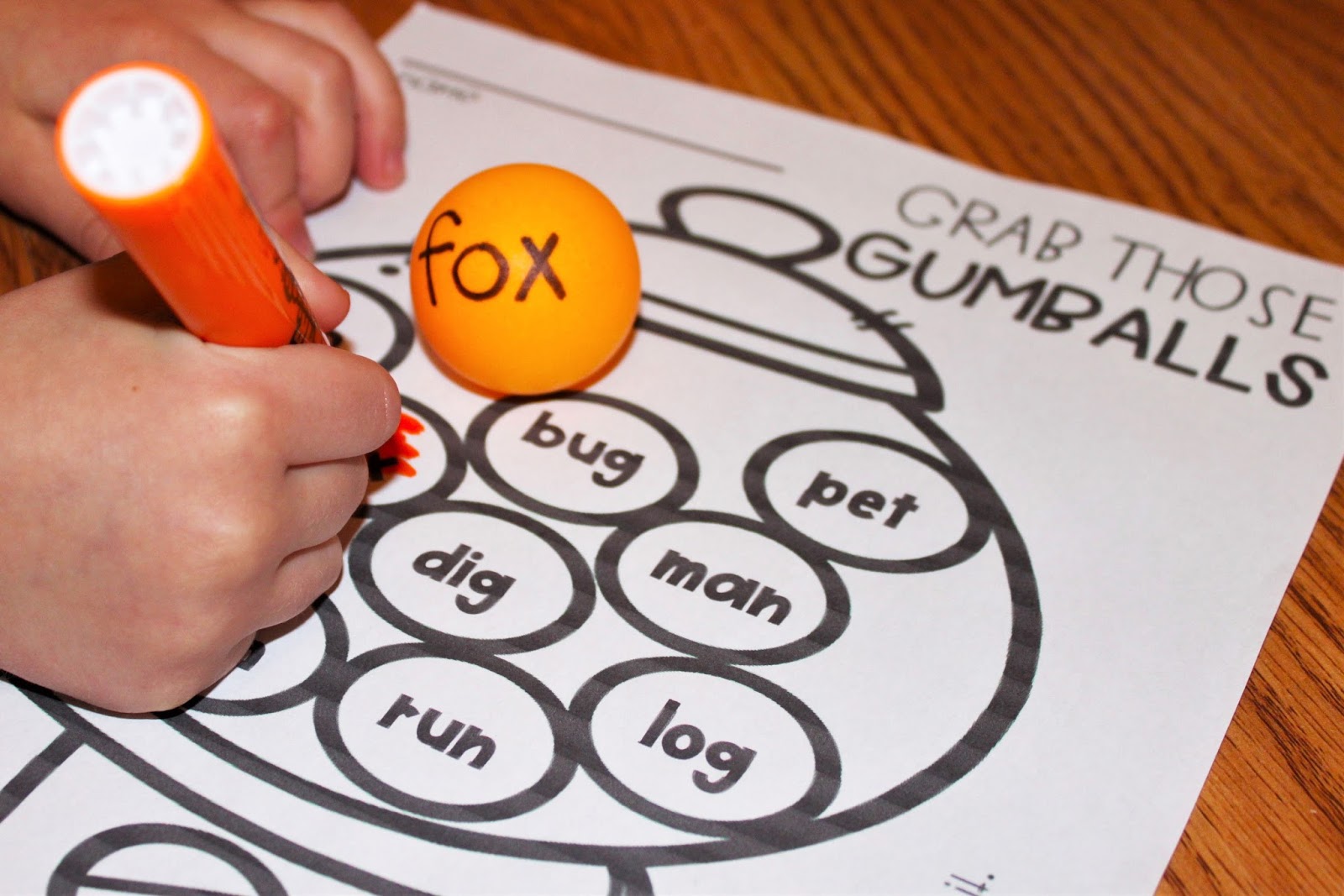Grab Those Gumballs Sight Word Game - Polka Dots Please