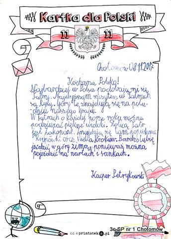 Migawki z życia klasy: Listy do Polski