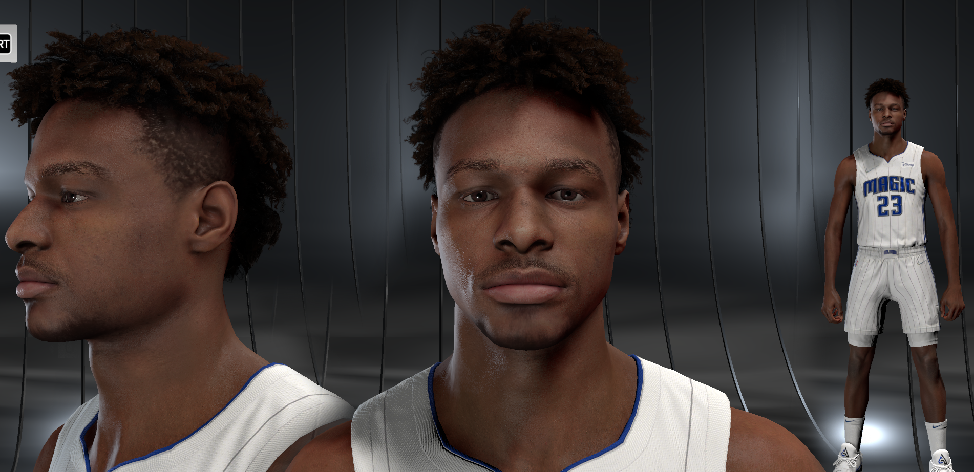 NBA 2K22 Bronny James Cyberface by PrettyPaulPierce PPP