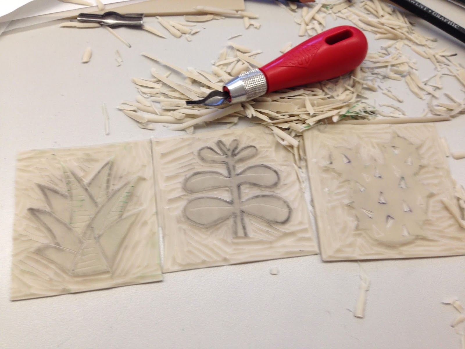 we laugh indoors: Lino printing