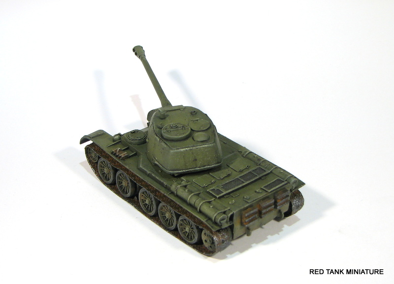 Gulumik Military Models: T-44 122mm Prototype 1/72 RED TANK MINIATURE