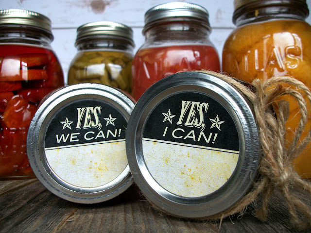 Colorful Adhesive Canning Jar Labels: Victory Garden Canning Label ...