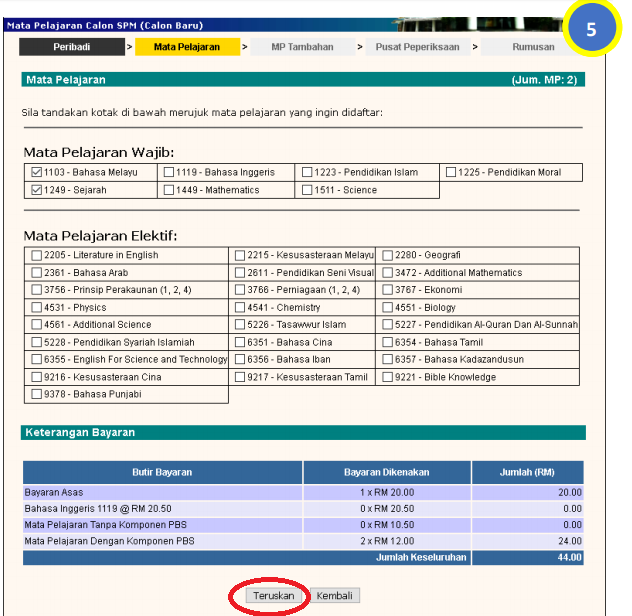 Borang Pendaftaran Calon Spm 2021 - Borang Mu