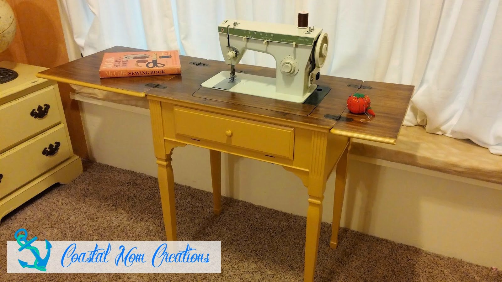 Coastal Mom Creations: Sewing Table Makeover