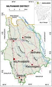 Nilphamari District: nilphamari district map