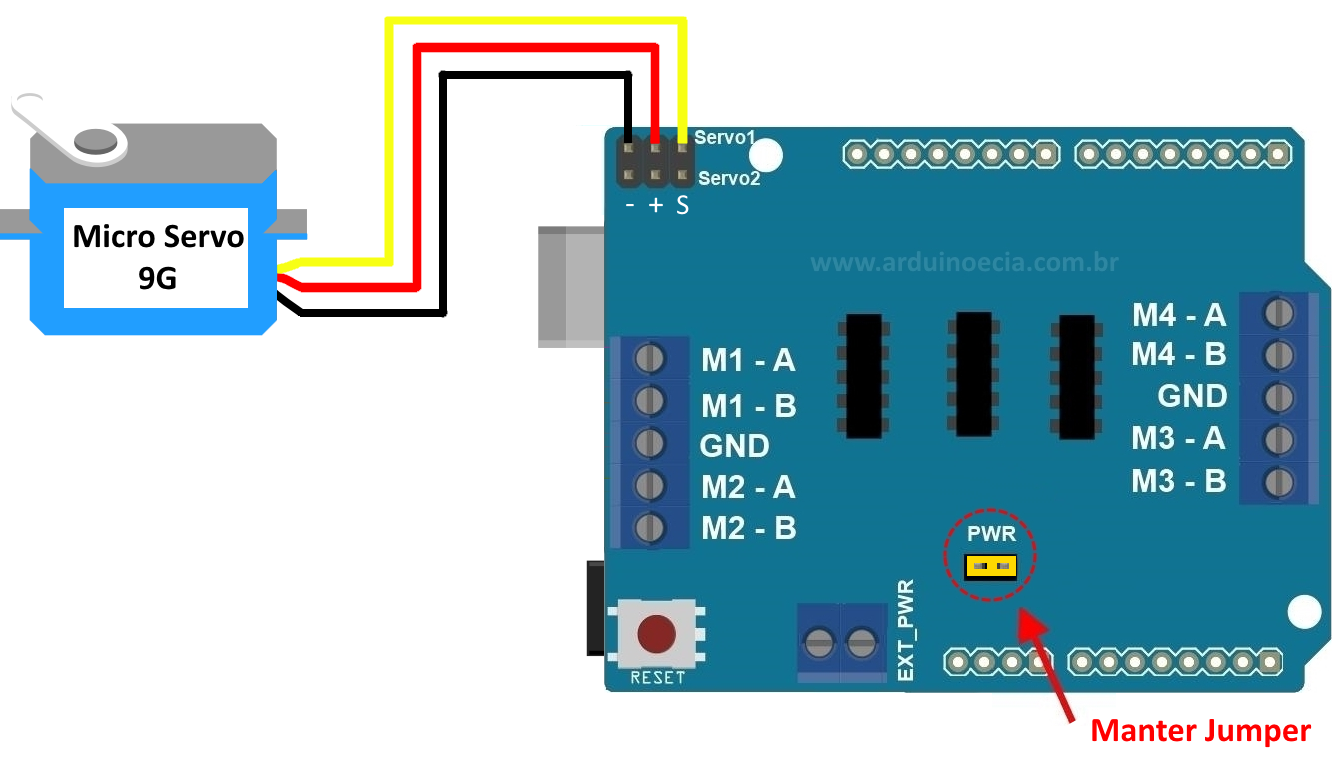 Servo motor arduino breadboard - miloenglish
