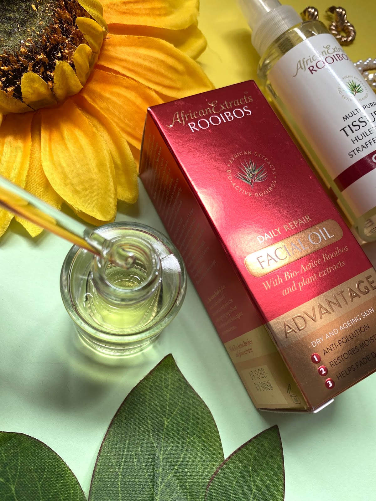 AFRICAN EXTRACTS ROOIBOS ADVANTAGE DAILY REPAIR FACIAL OIL & CLASSIC ...