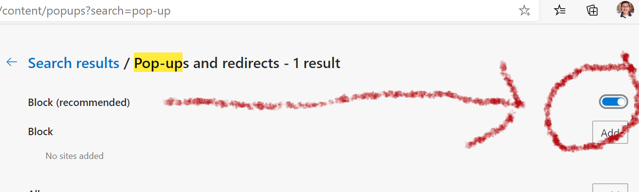 How To Enable Pop-Up / Disable Pop-Up window in Microsoft Edge Version ...