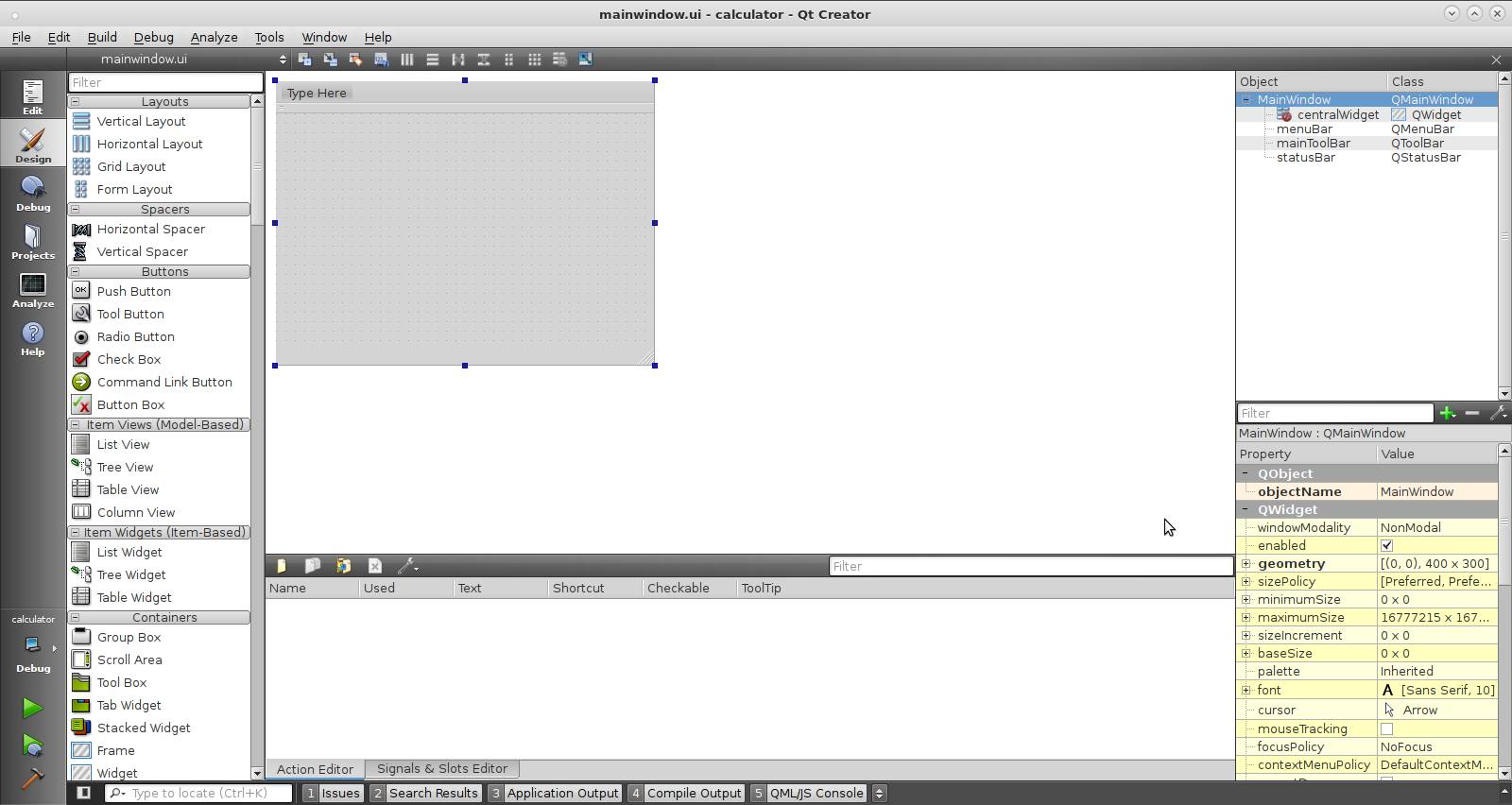 Sử dụng QT Creator để tạo giao diện