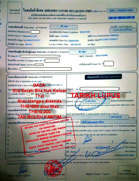 PERATURAN DAN BUDAYA MEMANDU DI THAILAND