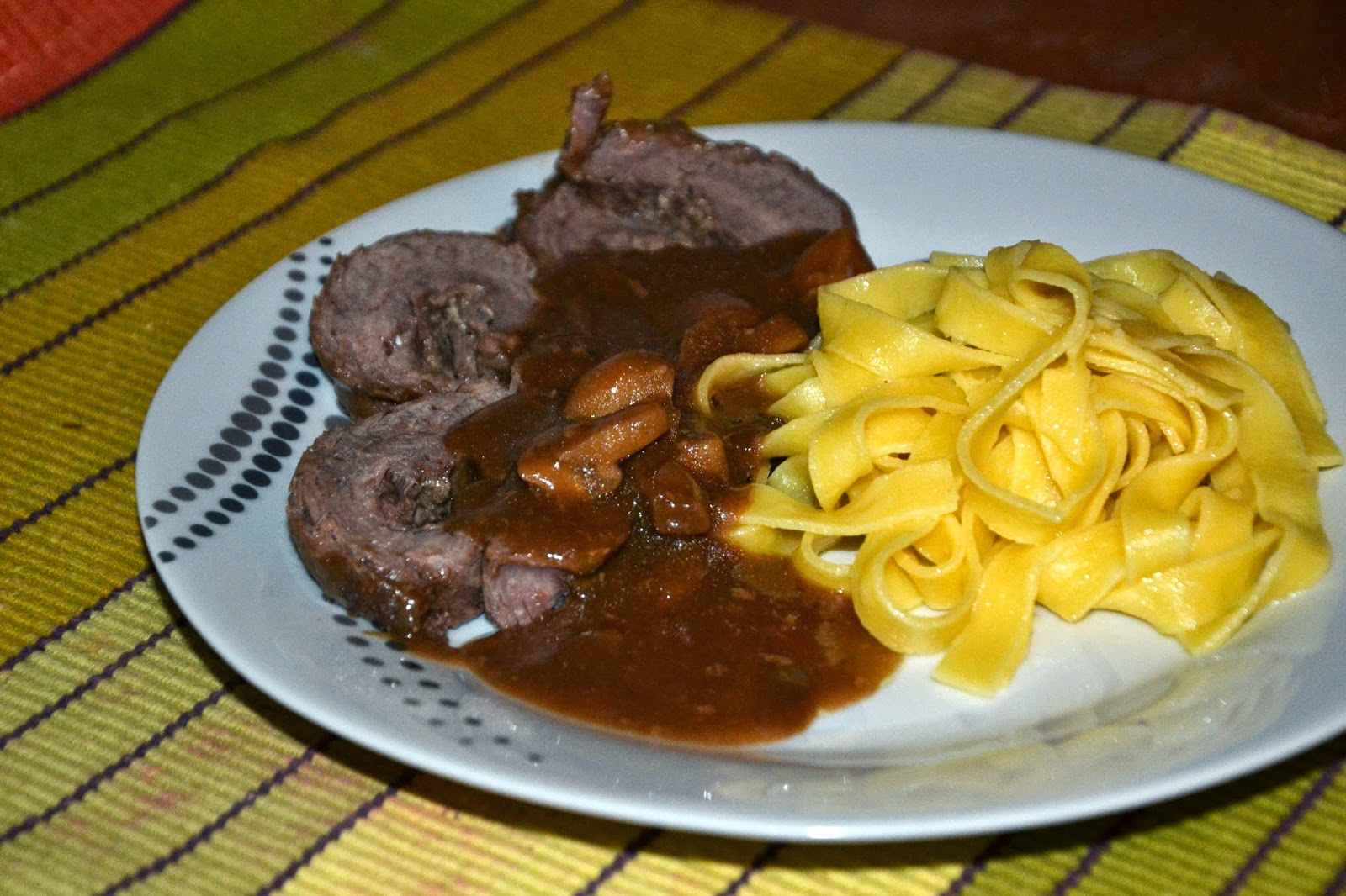 Hovězí pupek na žampionech - Markétčina kuchařka