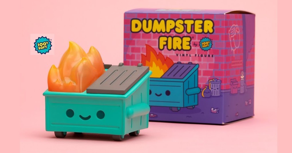 The Blot Says...: Dumpster Fire OG Edition Vinyl Figure by 100% Soft
