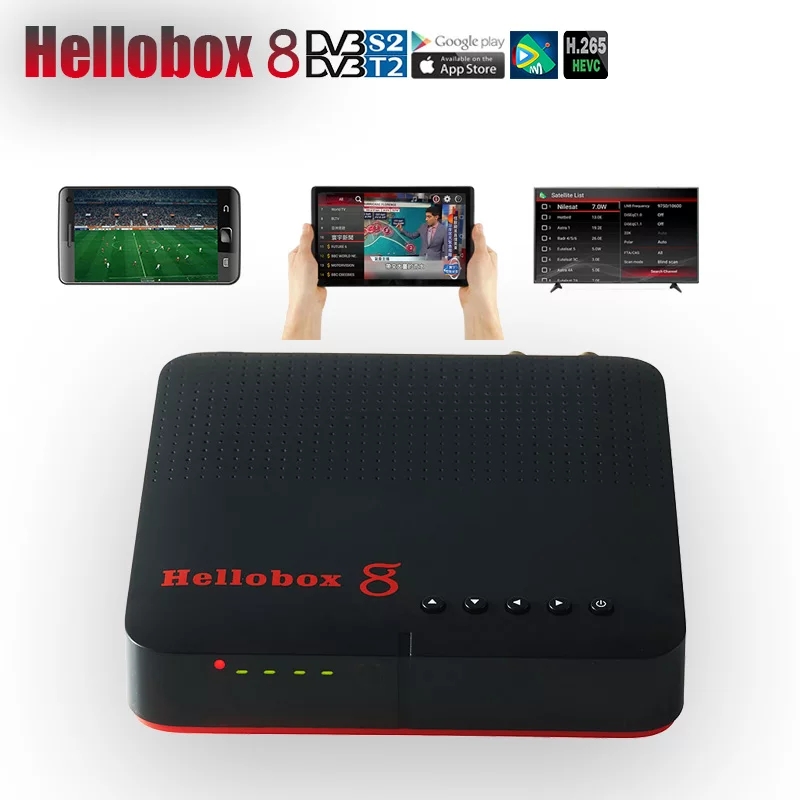 SAT LINKS: Hellobox 8 DVB-S2/S2X/T2 combo set top box H.265 HEVC