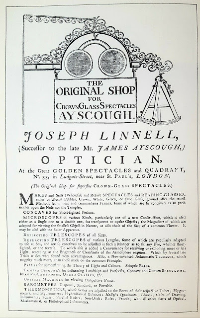 The Linnell family of 17th century London - Spectacle and Telescope Makers
