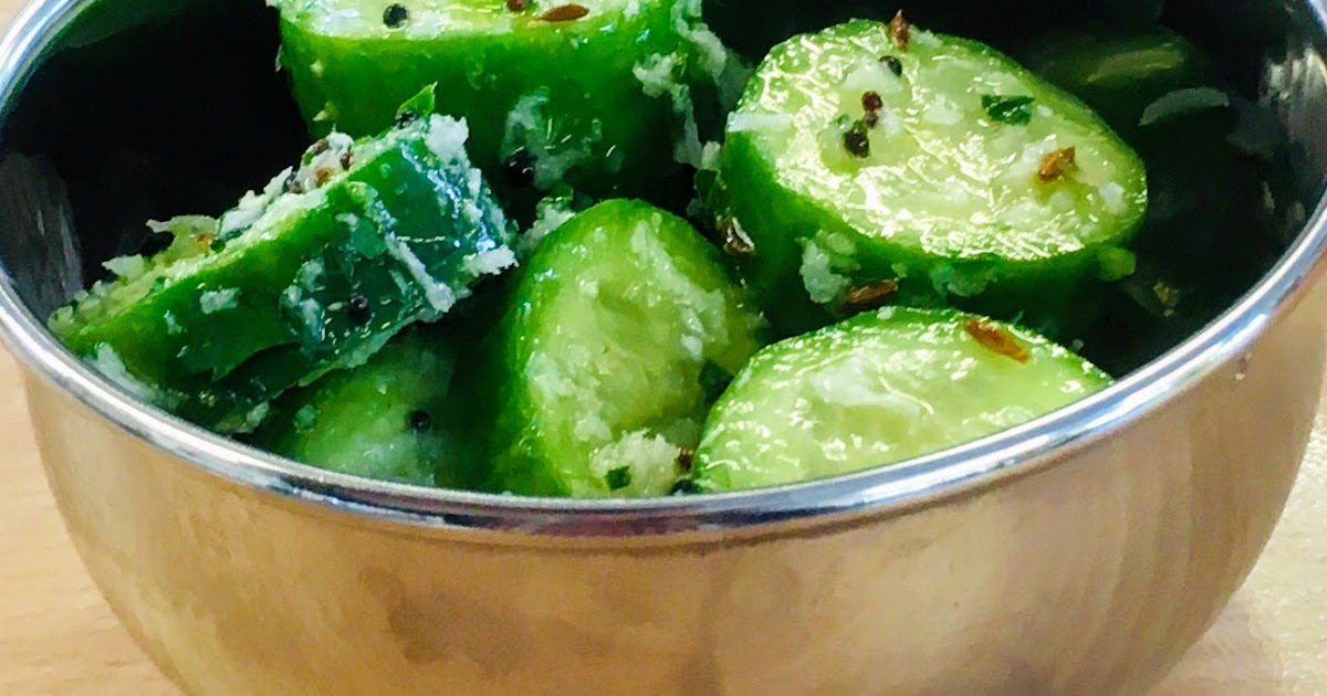 Chachi's Kitchen: Spicy Indian Cucumber Salad With Coconut