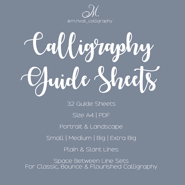 Michelle Rivail: Calligraphy Guide Sheets